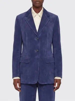 JIL SANDER Single-breasted Cropped Velvet Blazer In Cotton And Linen