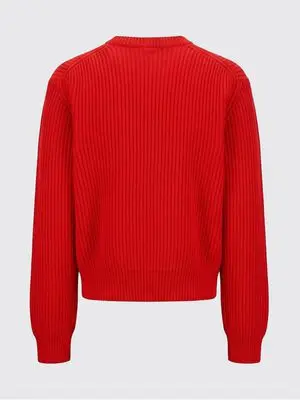 JIL SANDER Pure Wool Crewneck Jumper With Dropped Shoulders