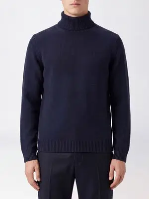 ROBERTO COLLINA Pure Wool Ribbed Turtleneck Jumper