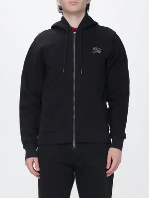 Burberry Cotton Zip-up Hoodie With Ekd Logo