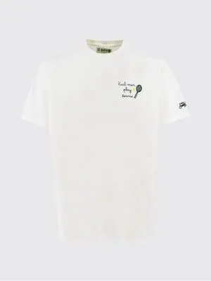 MC2 SAINT BARTH Crewneck T-shirt In Cotton With Graphic And Slogan Print