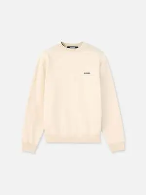 Jacquemus Grosgrain-trim Sweatshirt - Beige