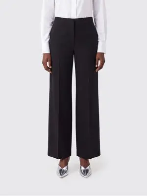 JIL SANDER High-waisted Wide-leg Silk-blend Trousers