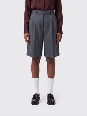 JIL SANDER Striped Wide-leg Tailored Bermuda Shorts