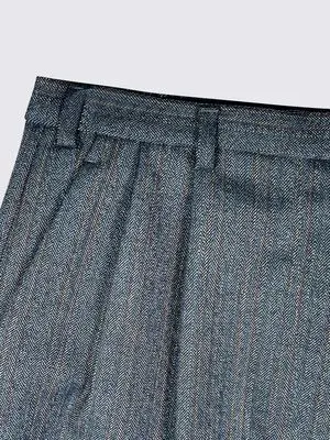 JIL SANDER Striped Wide-leg Tailored Bermuda Shorts