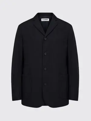JIL SANDER Single-breasted Polyester Coat With Classic Lapels