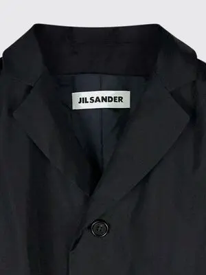 JIL SANDER Single-breasted Polyester Coat With Classic Lapels