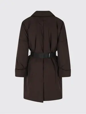 SEMICOUTURE Long Quilted Down Jacket With Adjustable Belt