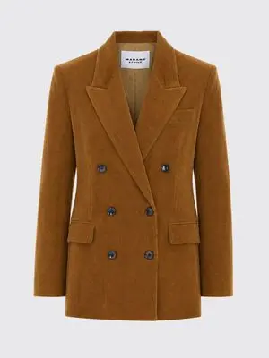 Isabel Marant Étoile Double-breasted Velvet Blazer With Peak Lapels