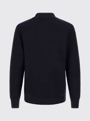 BOSS Textured Knit Polo Shirt - Blue
