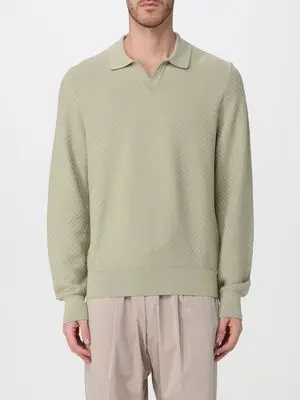 BOSS BOSS Textured Knit Polo Shirt Green