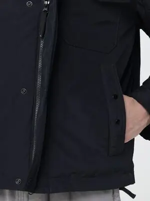 Stone Island Padded Nylon Overshirt With Compass Logo