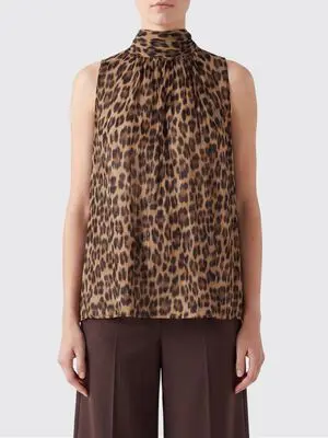 SEMICOUTURE Silk-blend Blouse - Brown