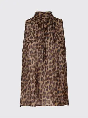 SEMICOUTURE Silk-blend Blouse - Brown