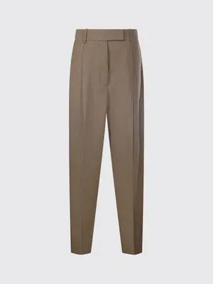 RÓHE High-waisted Striped Wool Blend Straight Trousers