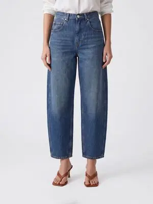 Isabel Marant Étoile Oriane High-waisted Baggy Jeans In Cotton Denim