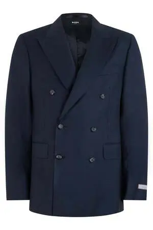 Canali Double-breasted Wool Blazer Jacket