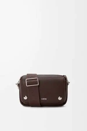 Loewe LOEWE Pebble Mini Messenger Bag Chocolate