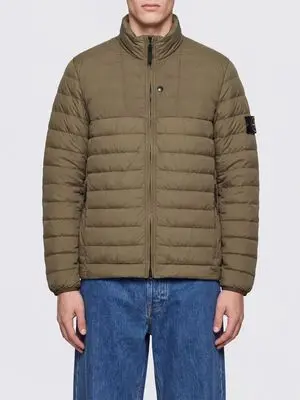 Stone Island Stone Island Short Water-Repellent Recycled Nylon Down Jacket With High Neck Green