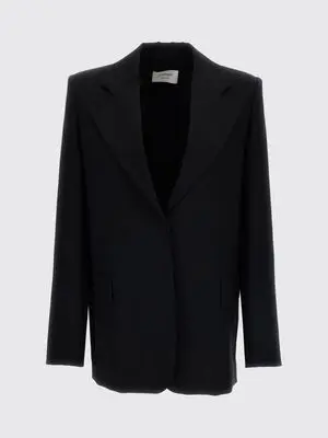 Sportmax Single-breasted Cropped Pure Wool Blazer With Peak Lapels