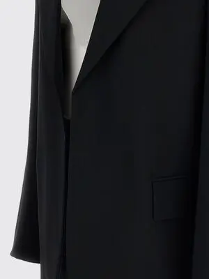 Sportmax Single-breasted Cropped Pure Wool Blazer With Peak Lapels