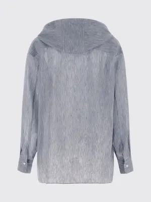 Brunello Cucinelli Striped Long Sleeve Hoodie - Blue