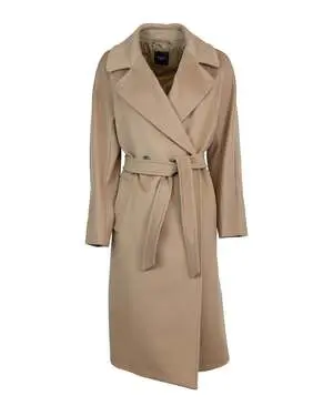 Max Mara Belted Wrap Coat - Cammello