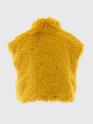 Pinko Faux Fur Gilet With Funnel Neck