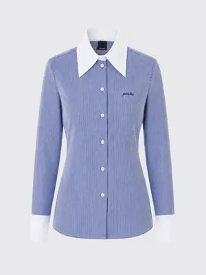 Pinko Striped Shirt With Contrast Collar
