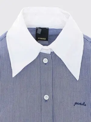 Pinko Striped Shirt With Contrast Collar