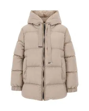 Max Mara MAX MARA Quilted Hooded Puffer Jacket Naturale