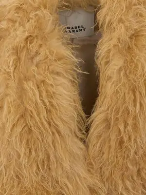 Isabel Marant Étoile Mylae Faux Fur V-neck Coat