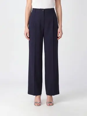 A.p.c. Ginny High-waisted Wide-leg Virgin Wool-blend Trousers