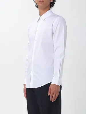 Burberry Slim Fit Cotton Poplin Shirt With Tone-on-tone Ekd Logo