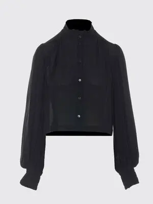 TWINSET Pleated Button-up Shirt With Ruffle Collar