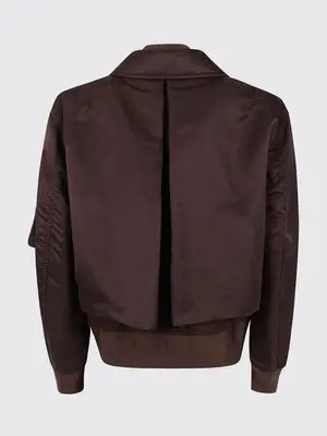 Sacai Cotton-blend Bomber Jacket With Classic Collar And Zip Closure - Brown