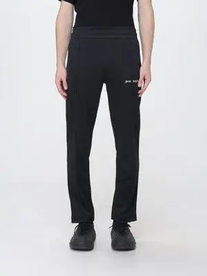 Palm Angels Slim Fit Technical Fabric Track Trousers With Logo