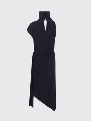 N° 21 One-shoulder Asymmetrical Draped Midi Dress In Viscose
