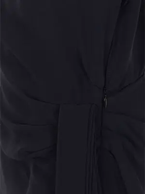 N° 21 One-shoulder Asymmetrical Draped Midi Dress In Viscose