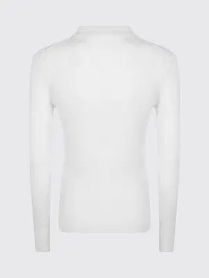 PAROSH P.a.r.o.s.h. Slim Fit Long-sleeved Pure Wool Polo