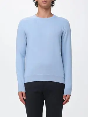 Malo Pure Cashmere Crewneck Jumper With Ribbed Trims - Blue 1