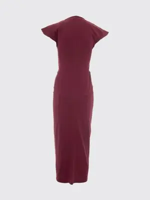 Isabel Marant Étoile Draped Viscose Midi Sheath Dress - Burgundy