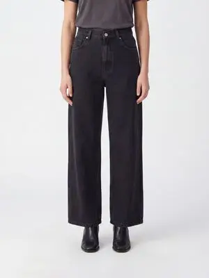 Marni High-waisted Wide-leg Jeans In Cotton Denim