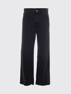 Marni High-waisted Wide-leg Jeans In Cotton Denim
