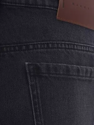 Marni High-waisted Wide-leg Jeans In Cotton Denim