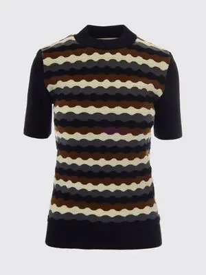 Marni Slim Fit Multicolour Striped Virgin Wool Jumper