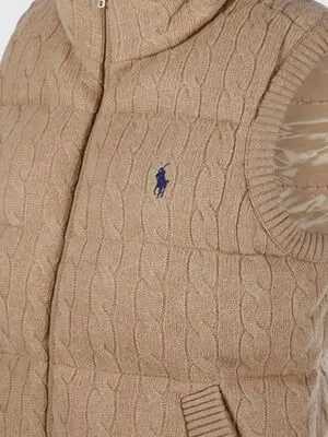 Polo Ralph Lauren Quilted Wool And Cashmere Vest With Pony Logo