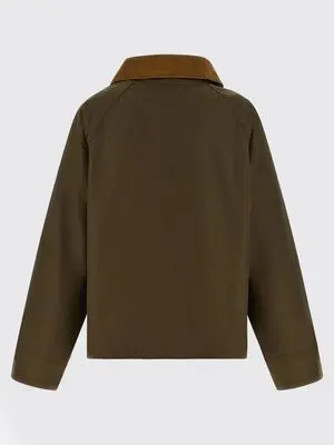 Barbour Modern Spey Cropped Waxed Cotton Jacket With Velvet Collar