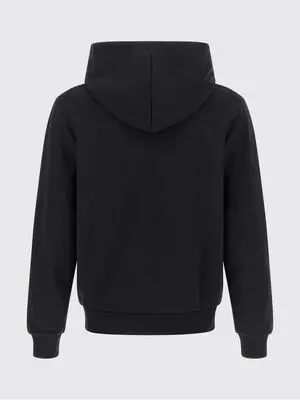 A.p.c. Cotton Logo Hoodie With Kangaroo Pocket