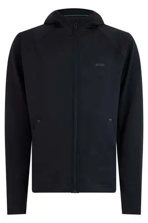 BOSS Hooded Zip-up Sweatshirt - Black
